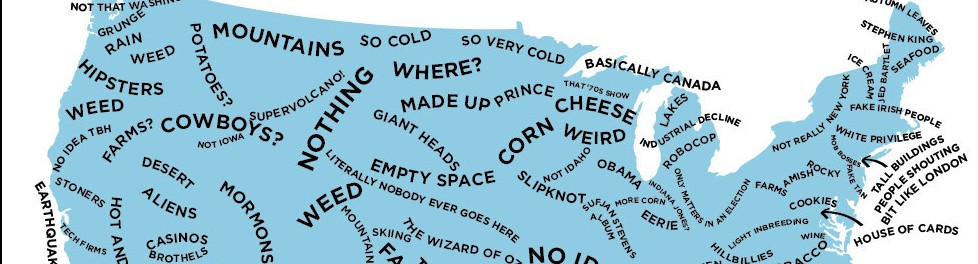 The US: “The definitive stereotype map of every US state, according to ...